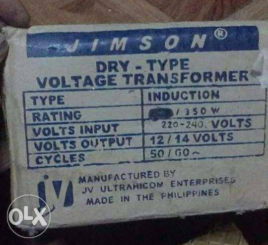 Jimson dry type transformer, Mobile Phones & Gadgets, Mobile & Gadget ...
