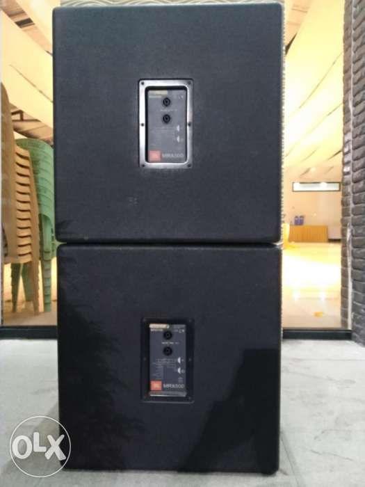 pair JBL MRX USA size 18 passive subwoofer speaker sound system, Audio ...