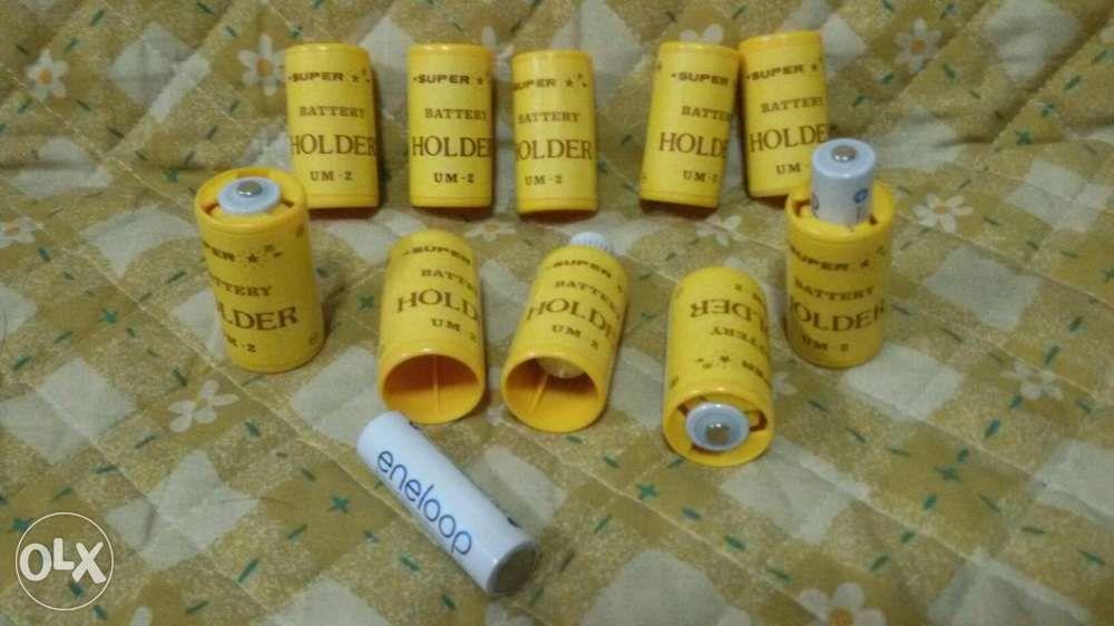 For NERF Size AA Rechargeable Battery to Size C Battery Adaptor Holder ...