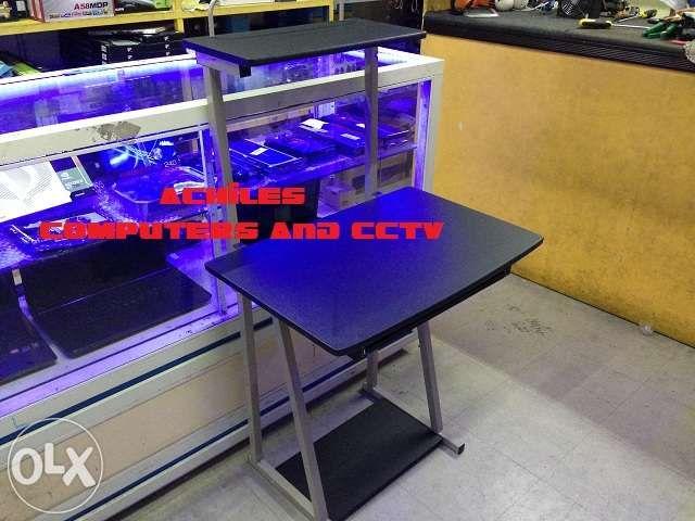 Computer Table Wood Black, Furniture & Home Living, Office Furniture ...