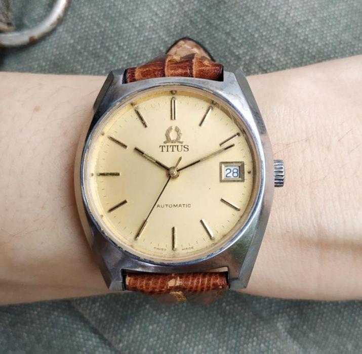 Vintage Titus Automatic like omega rolex heuer seiko zenith longines, Luxury, Watches on Carousell