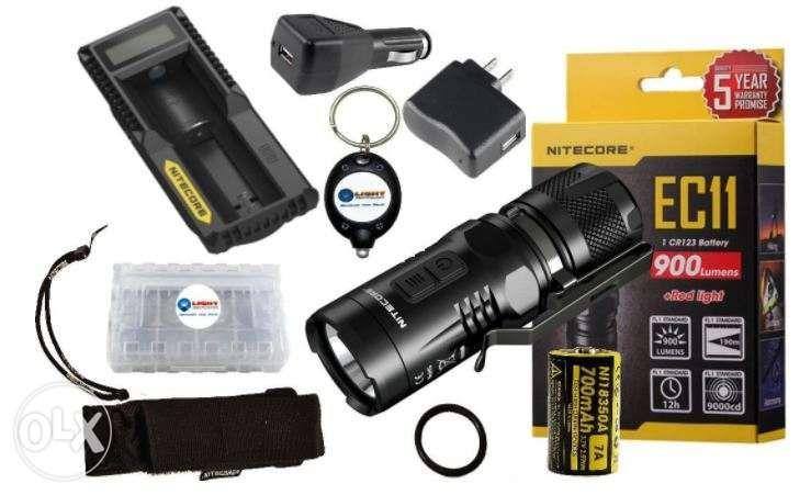 NITECORE EC11 900 Bundled Lumens CREE LED Waterproof Flashlight ZQ8F ...