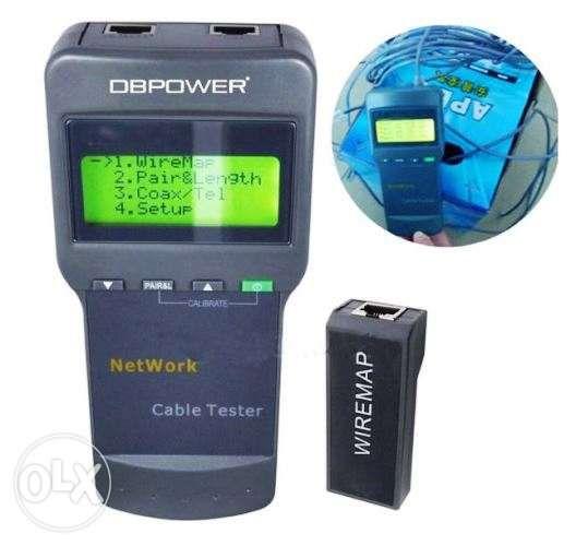 DBPOWER Cable Tester 5E 6E CAT5 RJ45 Network LAN Telephone ZQ8E, Audio ...