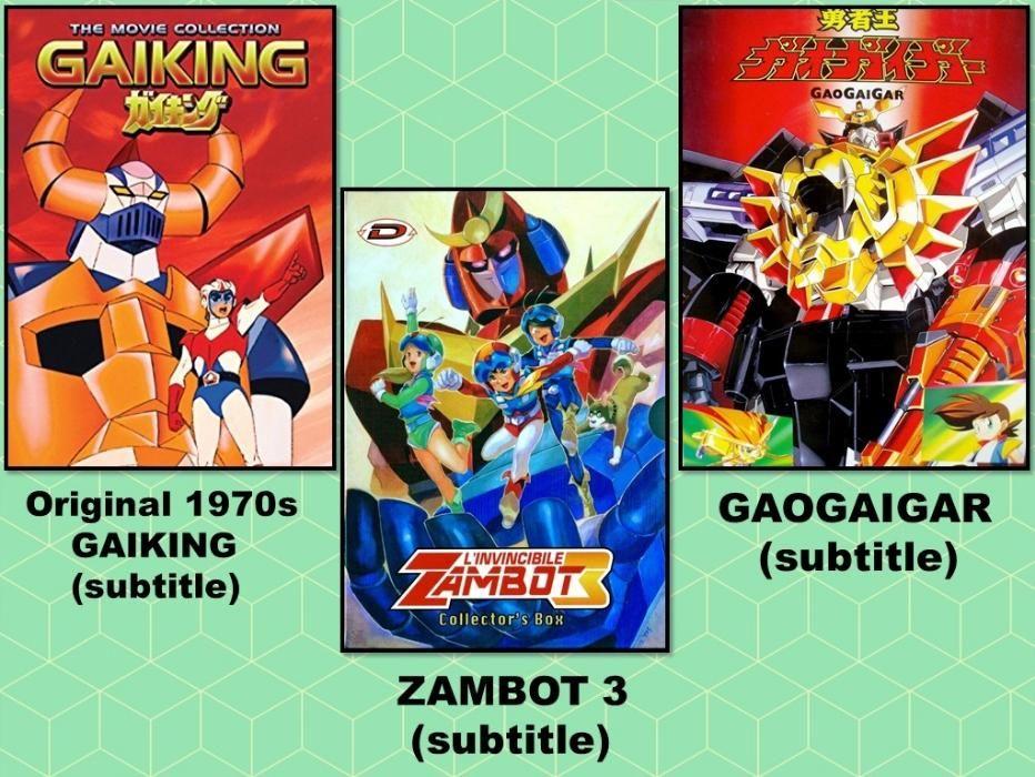 Anime DVD Collection For Sale Voltes V Mazinger Daimos Bioman Shaider ...
