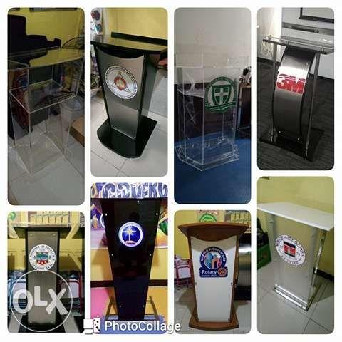 acrylic wood stainless pulpit rostrum lectern podium, Hobbies & Toys ...