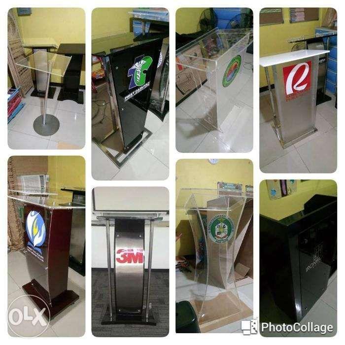 acrylic wood stainless lectern podium rostrum pulpit, Furniture & Home ...