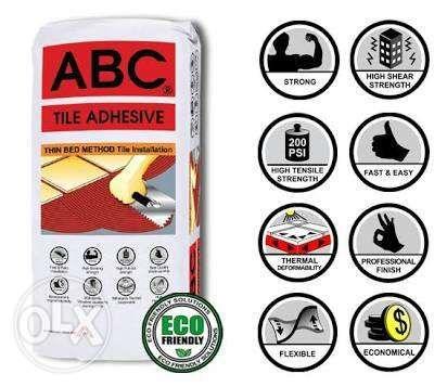 ABC tile adhesive, Commercial & Industrial, Construction & Building ...