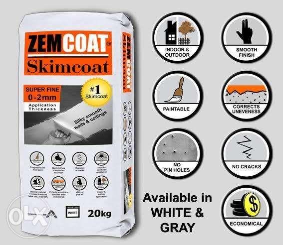 Zemcoat skimcoat superfine, Furniture & Home Living, Home Improvement ...