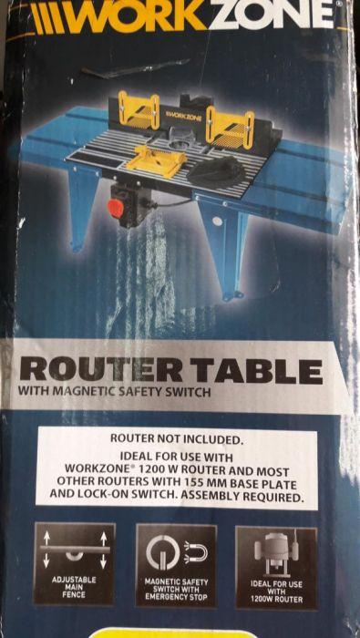 Workzone Router Table with Magnetic Switch, Furniture & Home Living ...
