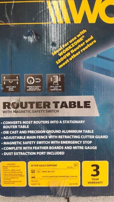Workzone Router Table with Magnetic Switch, Furniture & Home Living ...