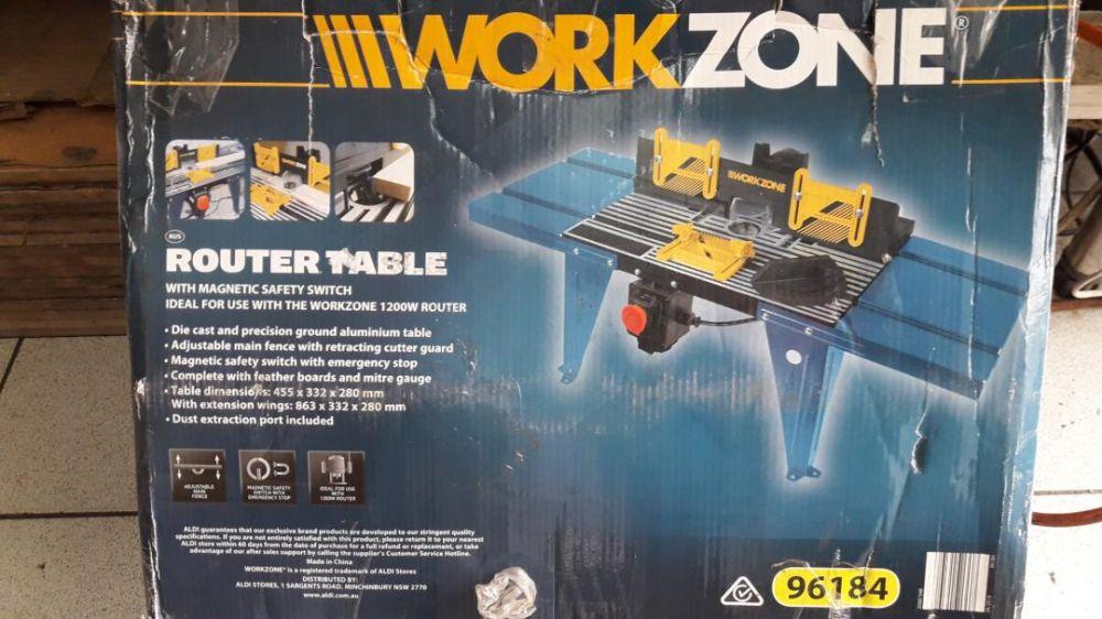 Workzone Router Table with Magnetic Switch, Furniture & Home Living ...