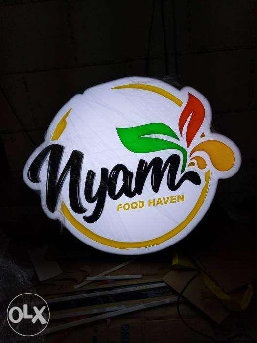 Signage Lighted made of Acrylic Embossed and Cut Out 2019, Business ...