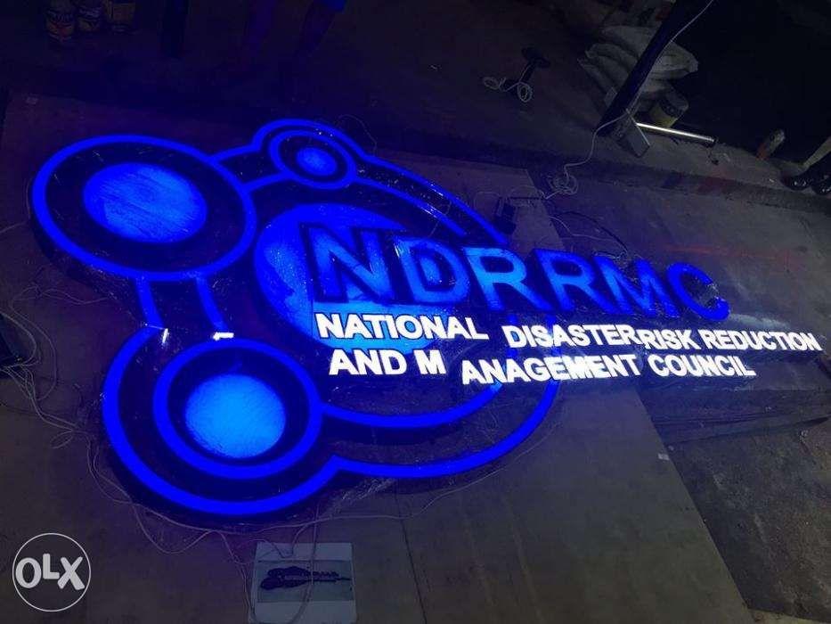 Signage Lighted made of Acrylic Embossed and Cut Out 2019, Business ...
