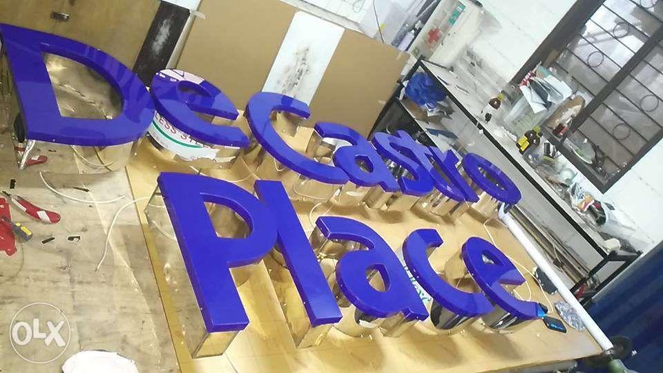 Signage Lighted made of Acrylic Embossed and Cut Out 2019, Business ...