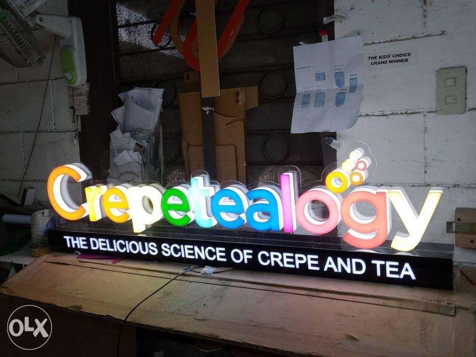 Signage Lighted made of Acrylic Embossed and Cut Out 2019, Business ...