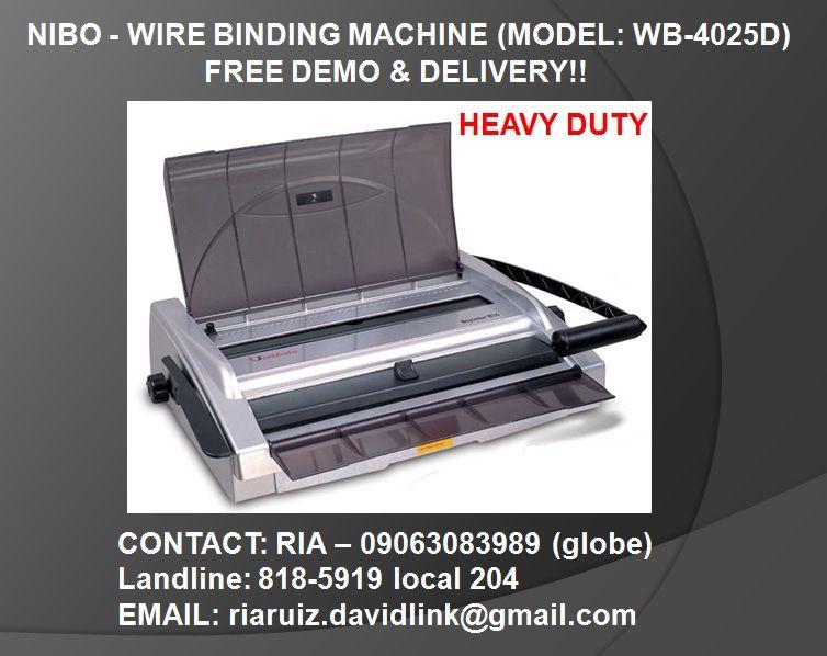 Wire binder_plastic binder_thermal binding machine_Nibo brand ...