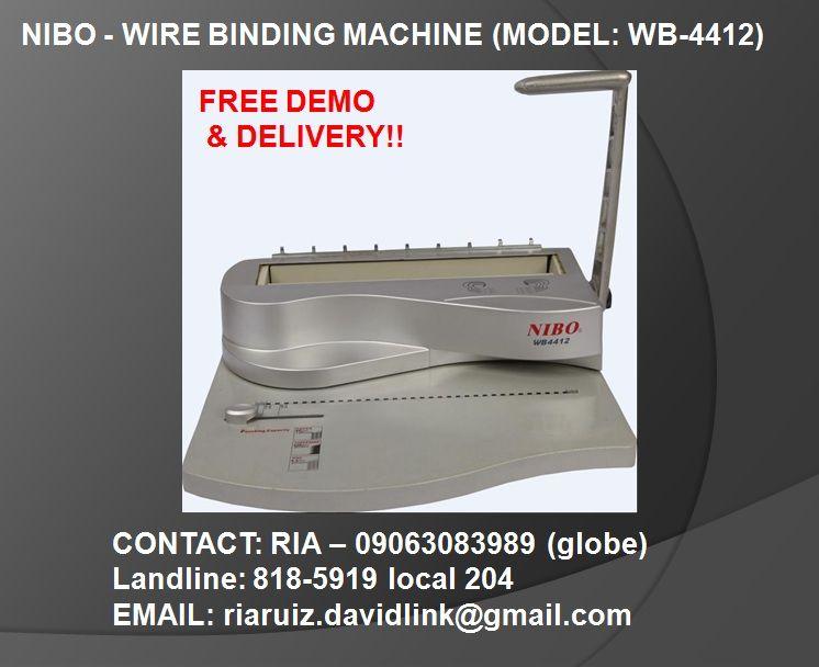 Wire binder_plastic binder_thermal binding machine_Nibo brand ...