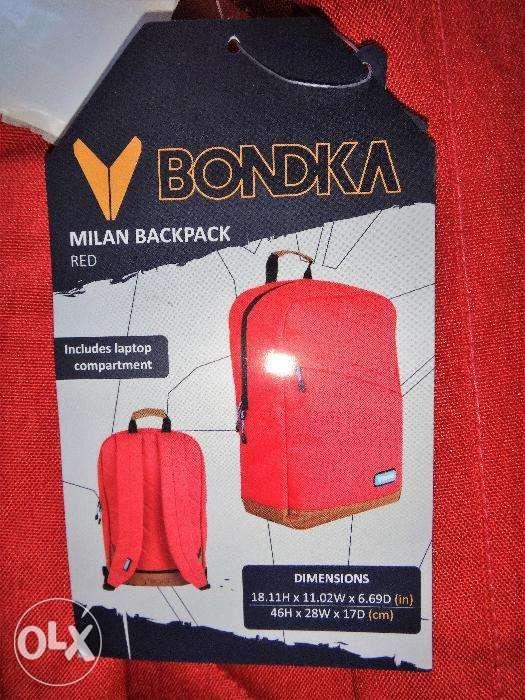 Bondka Backpack Milan Red and Royal Blue and Starship Black NewUSA, Men ...