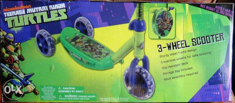 Nickelodeon Teenage Mutant Ninja Turtles 3Wheel Scooter NewUSA, Babies ...