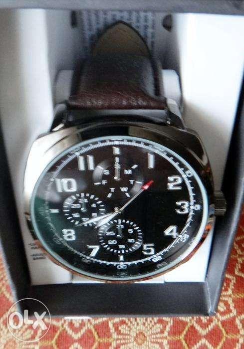 Mossimo Watch Mens Big Face Leather Strap FMDMO131 Steel Strap FMDMO109 ...