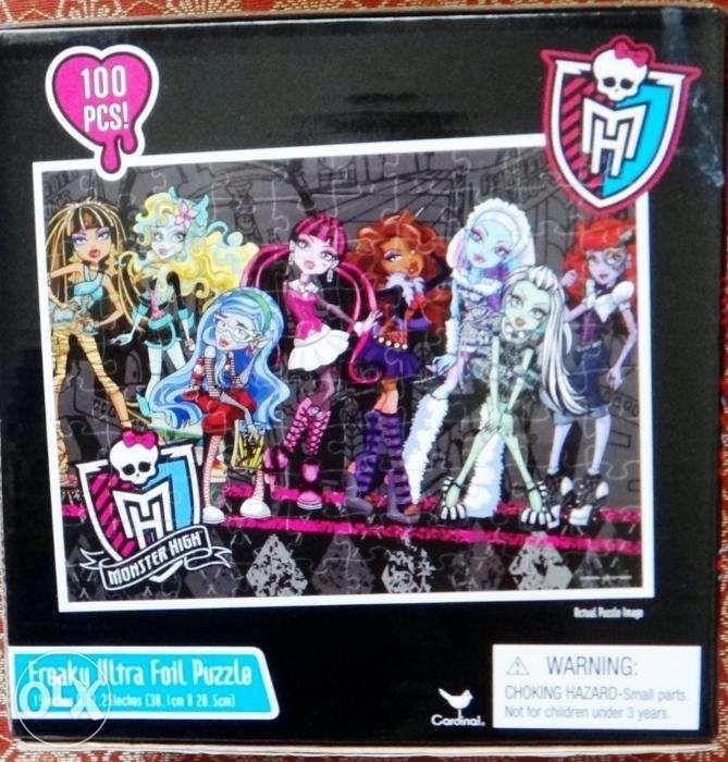 Monster High Jigsaw Puzzle Freaky Ultra Foil 100 Piece, Babies & Kids ...