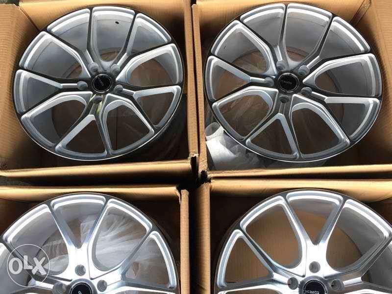 18" QRX bnew magwheels 5holes pcd 114 silver color, Car Parts ...