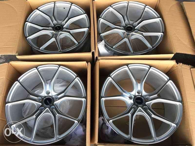 18" QRX bnew magwheels 5holes pcd 114 silver color, Car Parts ...