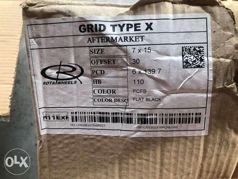 15" Rota Grid Type X 6holes pcd 139 magwheels for Van Grandia Starex ...