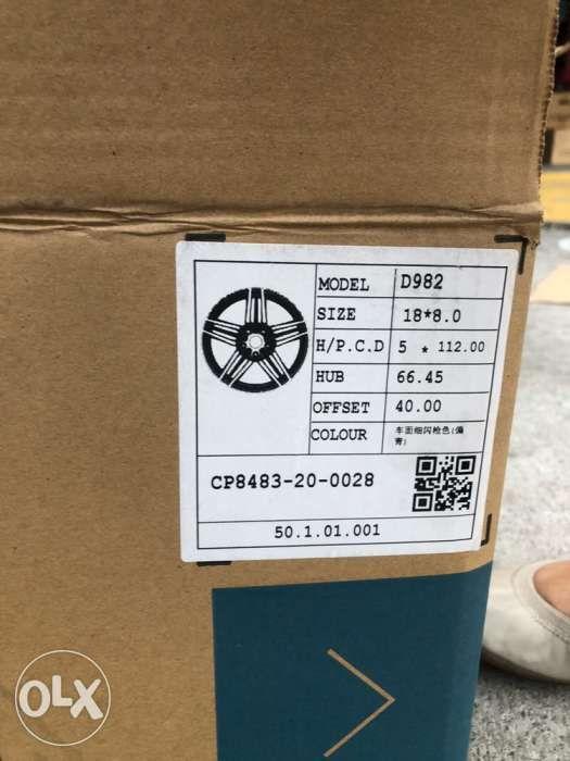 18” Bnew mags for benz or audi 5Holes pcd 112 Code D982, Car Parts ...
