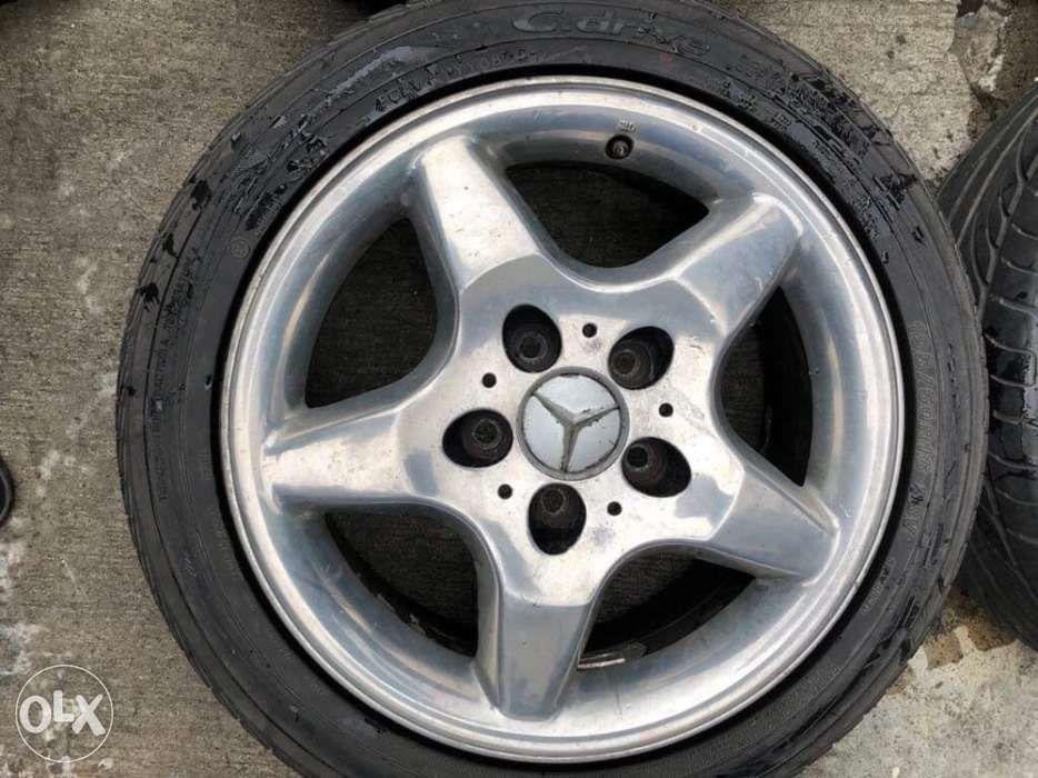16 Benz Mags used 5Holes pcd 112 with 195 50 R16 Used tires, Car Parts ...