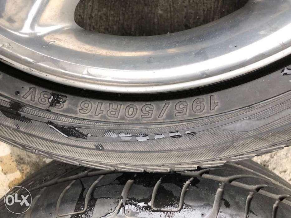 16 Benz Mags used 5Holes pcd 112 with 195 50 R16 Used tires, Car Parts ...