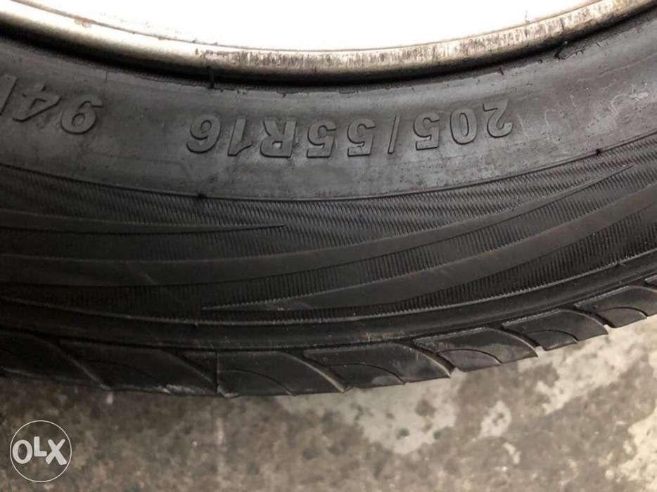 16" Lancer EX Mags 5Holes pcd 114 with 205 55 R16 and 205 60 R16 Tires ...