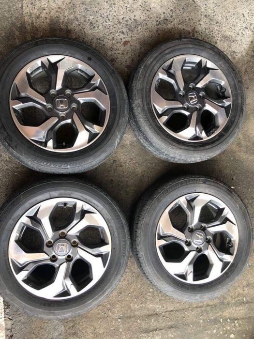 16" Honda Brv Stock mags used 5Hole Pcd114 wid 195 60 R16 Bridgestone ...