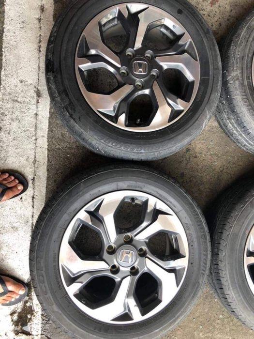 16" Honda Brv Stock mags used 5Hole Pcd114 wid 195 60 R16 Bridgestone ...