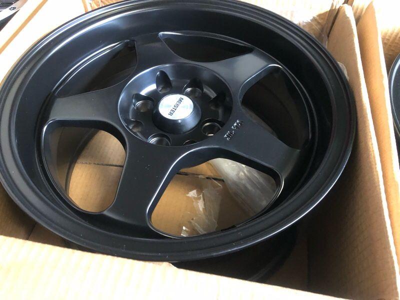 15 Meister Black spoon design code Y1388 4Holes pcd 100 Brandnew Mags ...