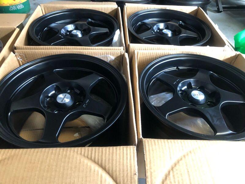 15 Meister Black spoon design code Y1388 4Holes pcd 100 Brandnew Mags ...