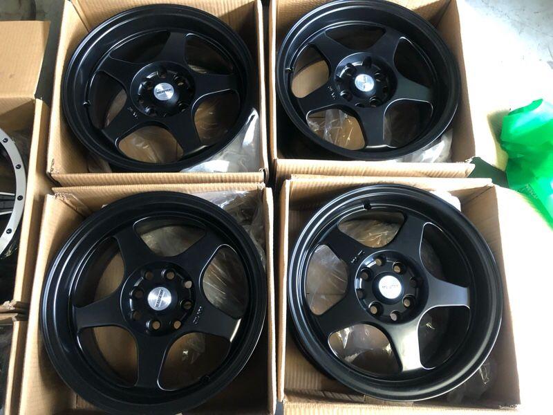 15 Meister Black spoon design code Y1388 4Holes pcd 100 Brandnew Mags ...