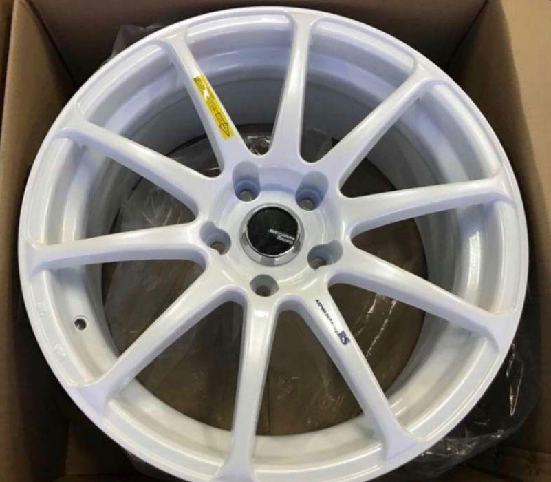 17 Advan rs white mags Stw244 5Holes pcd 114 bnew, Car Parts ...
