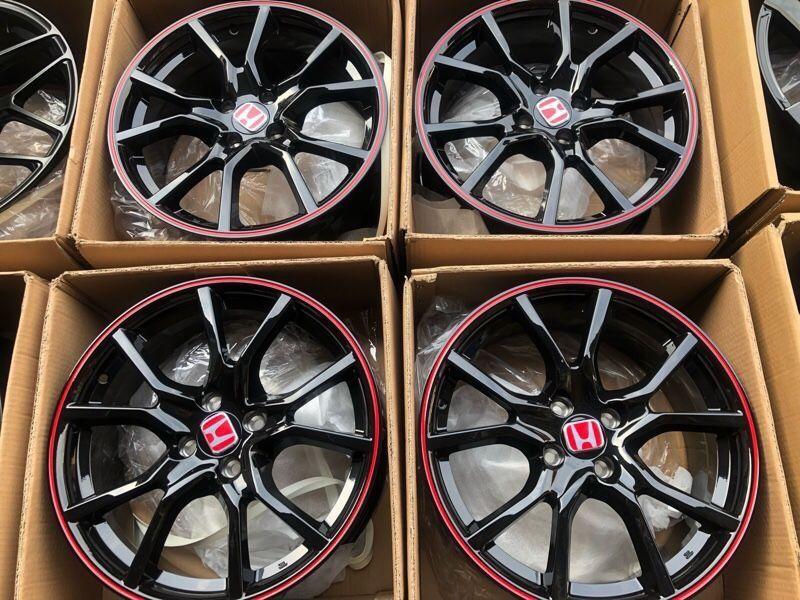17 Type R Design Honda 4Holes pcd 100 Brandnew mags, Car Parts ...