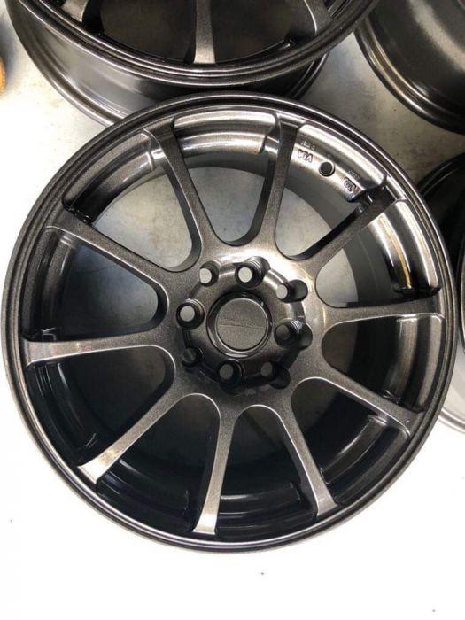 4pcs 15 Advan Gunmetal design mags 4Holes pcd 100 and 114 used, Car ...