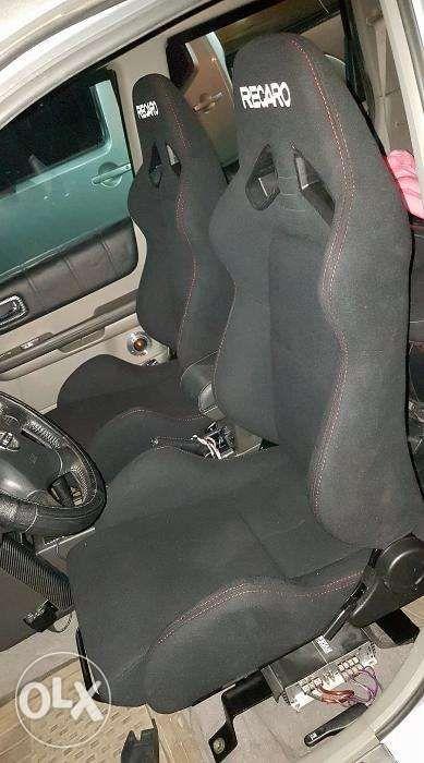 Sr7 Recaro Racing seats reclining Black Rails Suede Deferred payment ...