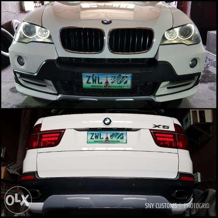 Bmw e70 x5 chin Skirt Diffuser front rear Oem fit deferred, Car Parts ...