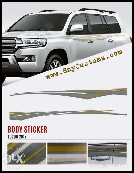 LC200 OEM body Decal sticker OEM Dubai design deferred land cruiser ...