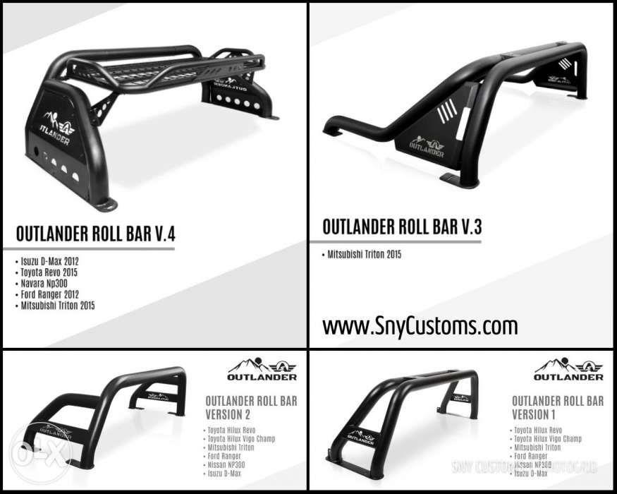 Outlander rollbar roll bar Revo Vigo NP300 Triton Strada v1 v2 v3 v4 ...