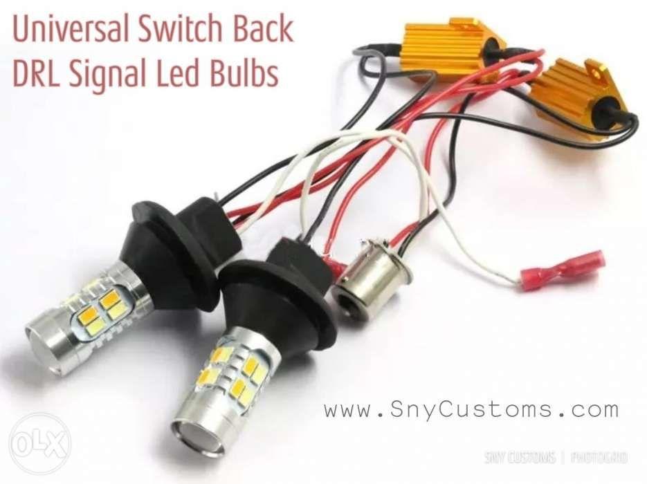 Switchback DRL and signal led light error free Canbus resistor, Car ...
