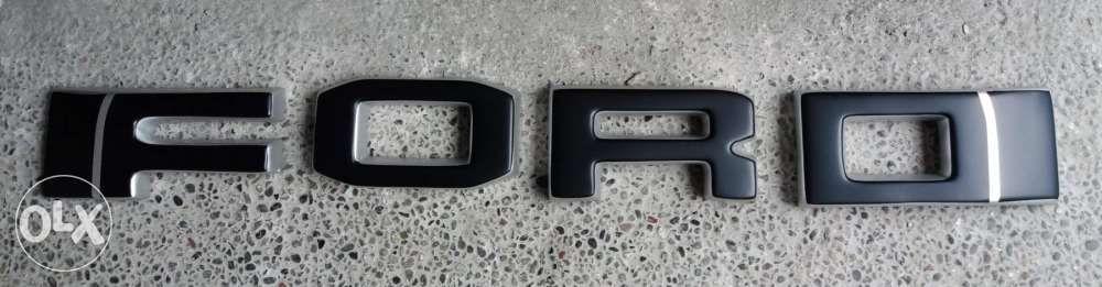Ford Logo Emblem embossed matte or gloss black Red blue white grille ...