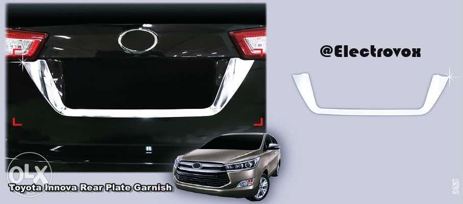 Toyota Innova 2016 to 2018 rear plate garnish chrome, Car Parts ...
