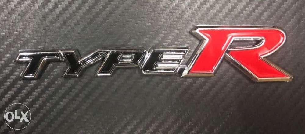 Type R Stick on type emblem, Car Parts & Accessories, Emblem, Sticker ...