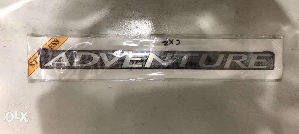 Adventure logo emblem Stainless steel, Car Parts & Accessories, Other ...