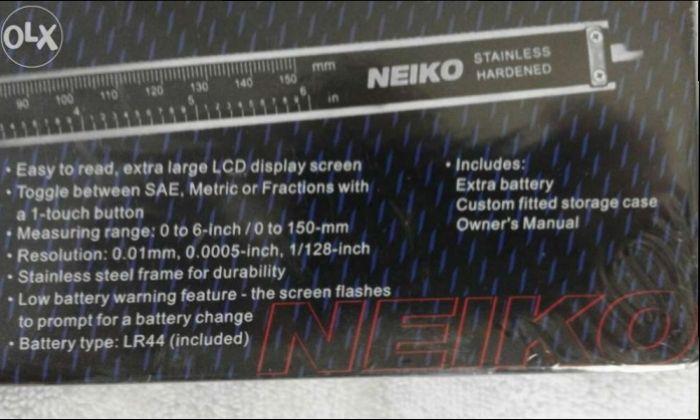 NEIKO Stainless 6 8 12 inch Digital LCD Digital Vernier Caliper ZQ6F ...